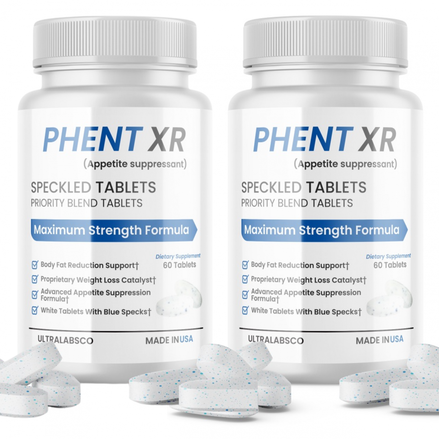 2 Bottle Bundle Phent XR Maximum Strength Speckled Tablets