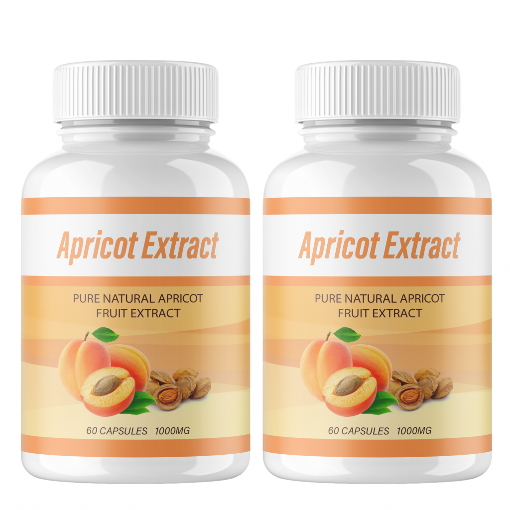 2 Bottles Pure Natural Apricot Extract b 1000mg